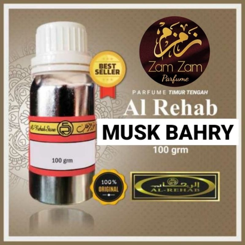 Jual MUSK BAHRY AL REHAB BIBIT PARFUM 100 GR SEGEL ORIGINAL | Shopee ...