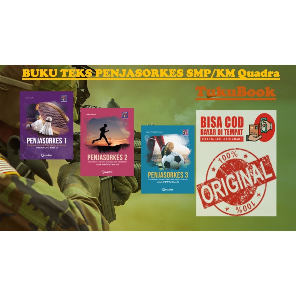 Jual PENJASORKES | PJOK SMP KURIKULUM MERDEKA | Penerbit Quadra | Shopee Indonesia