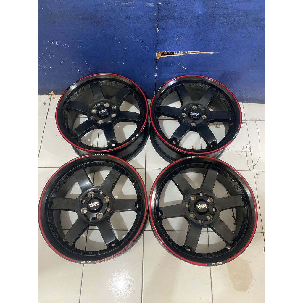 Jual velg mobil bekas ORI HSR RAI S3 ring 16 pcd 4x100/114,3 lebar 7 et 42 | Shopee Indonesia