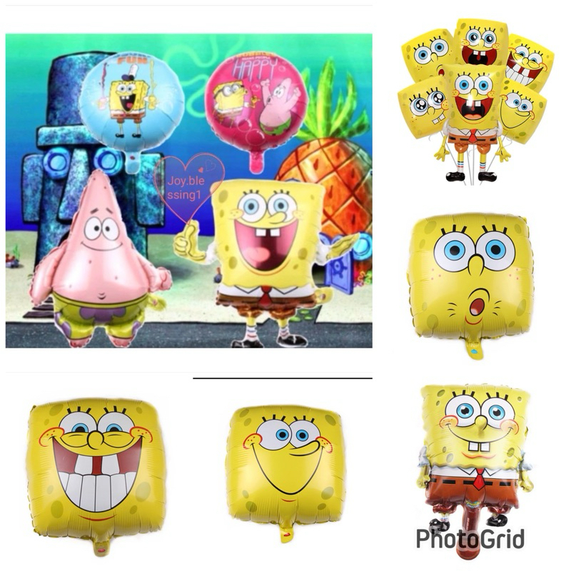 Jual BALON FOIL SPONGEBOB JUMBO PATRIK/Banner spongebob/ ornamen ...