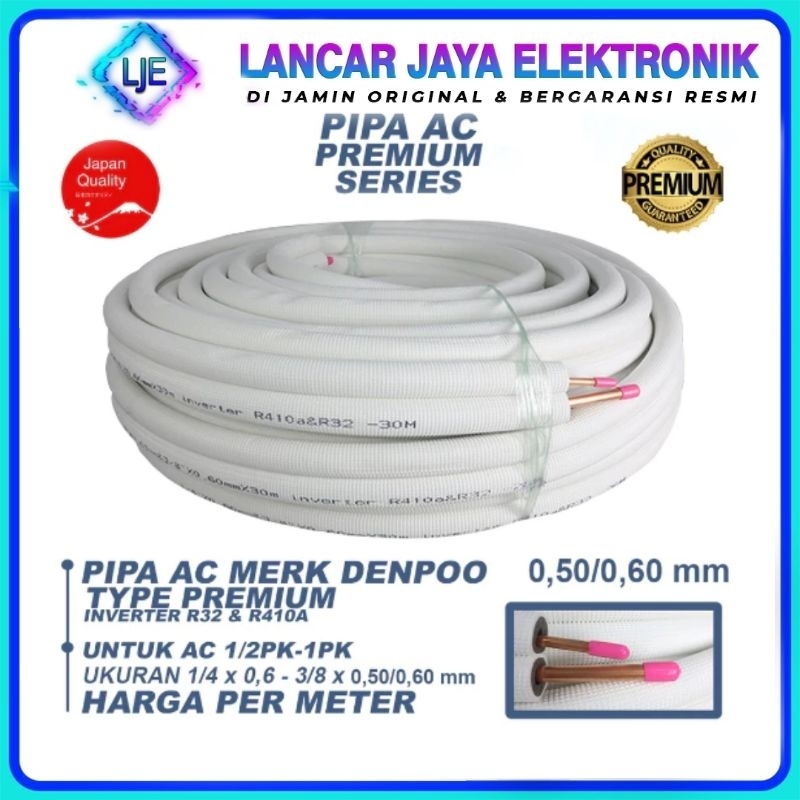 Jual Pipa Ac PREMIUM Semua Merek 1/2 - 1 PK Per Roll (30 Meter ...