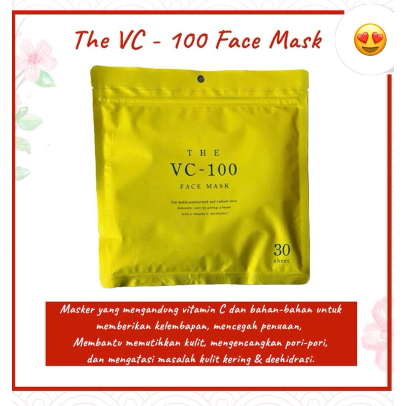 Jual The VC-100 Face Mask | Masker Vitamin C Jepang | Shopee Indonesia