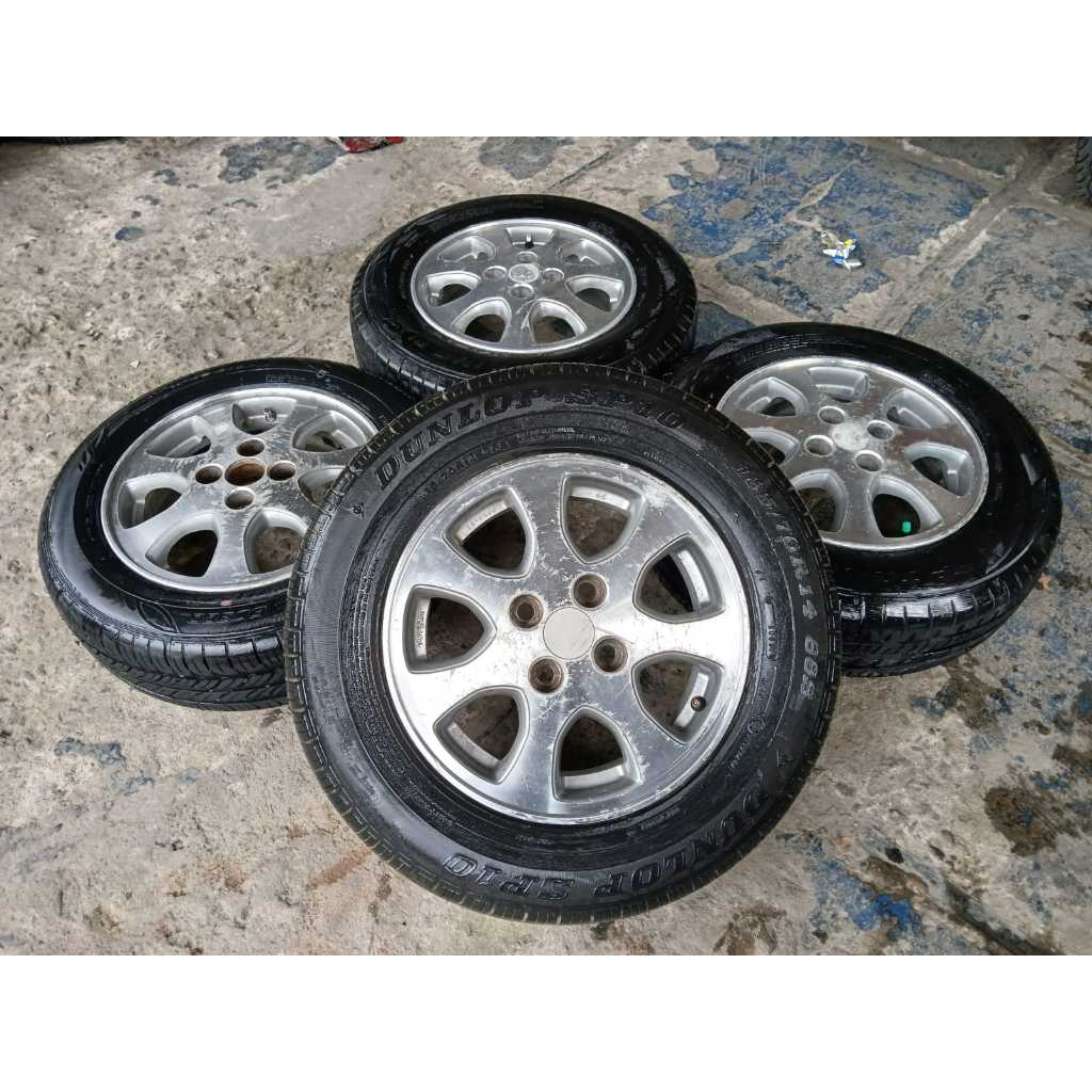 Jual velg seken bekas corola ring 14x5 4x100 agya sigra calya jaz brio ...