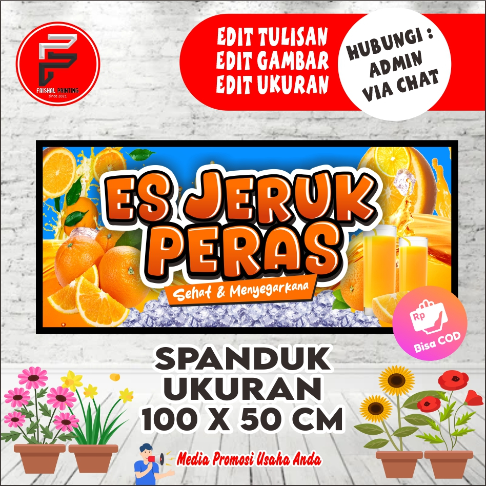 Jual Spanduk Es Jeruk Peras / Banner Es Jeruk Peras / Spanduk Ukuran ...