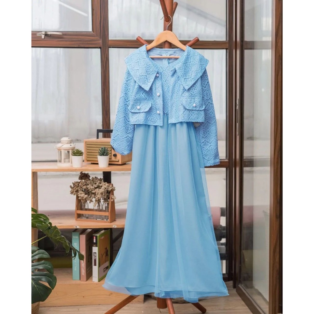 Jual Baju setelan+rompi kids 5-13 tahun / gamis syari set khimar S.M.L ...