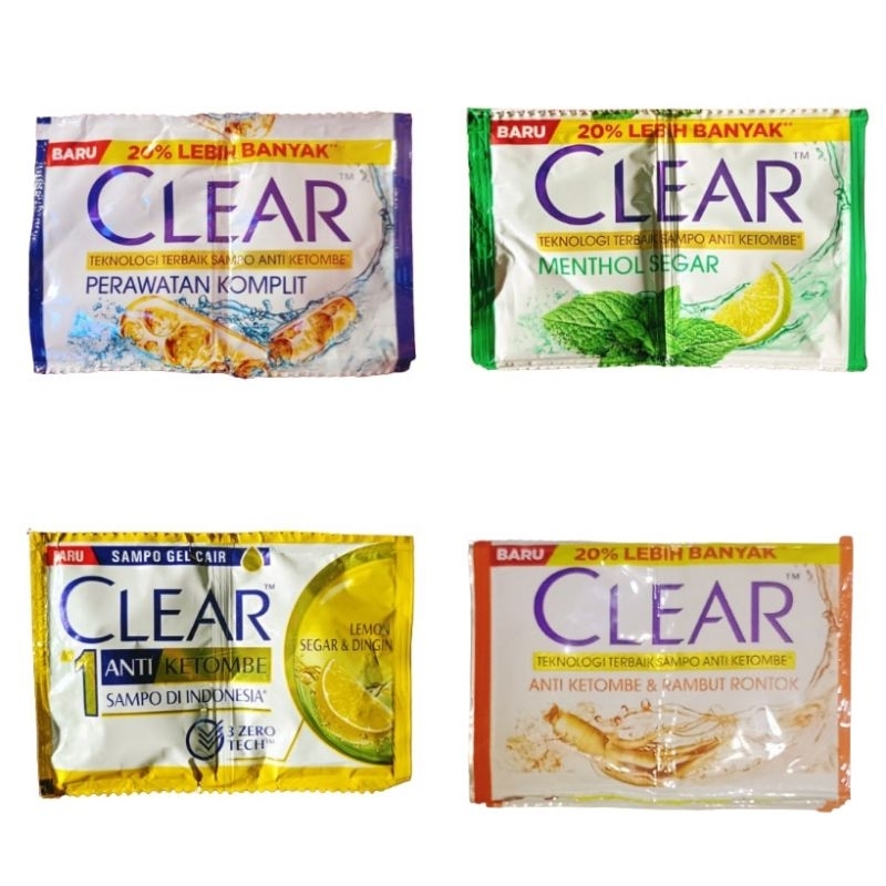 Jual CLEAR Shampoo Harga per Sachet isi 9 ml Berbagai Varian Warna ...