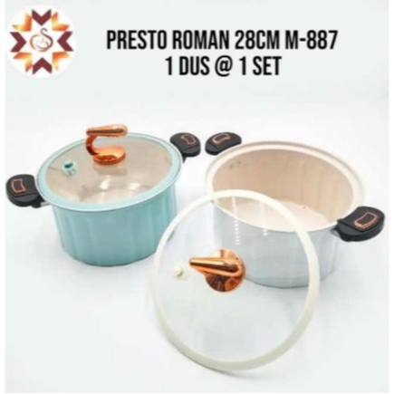 Jual Presto Roman/ Panci Presto Low Pressure/ Panci Presto Warna Knop ...