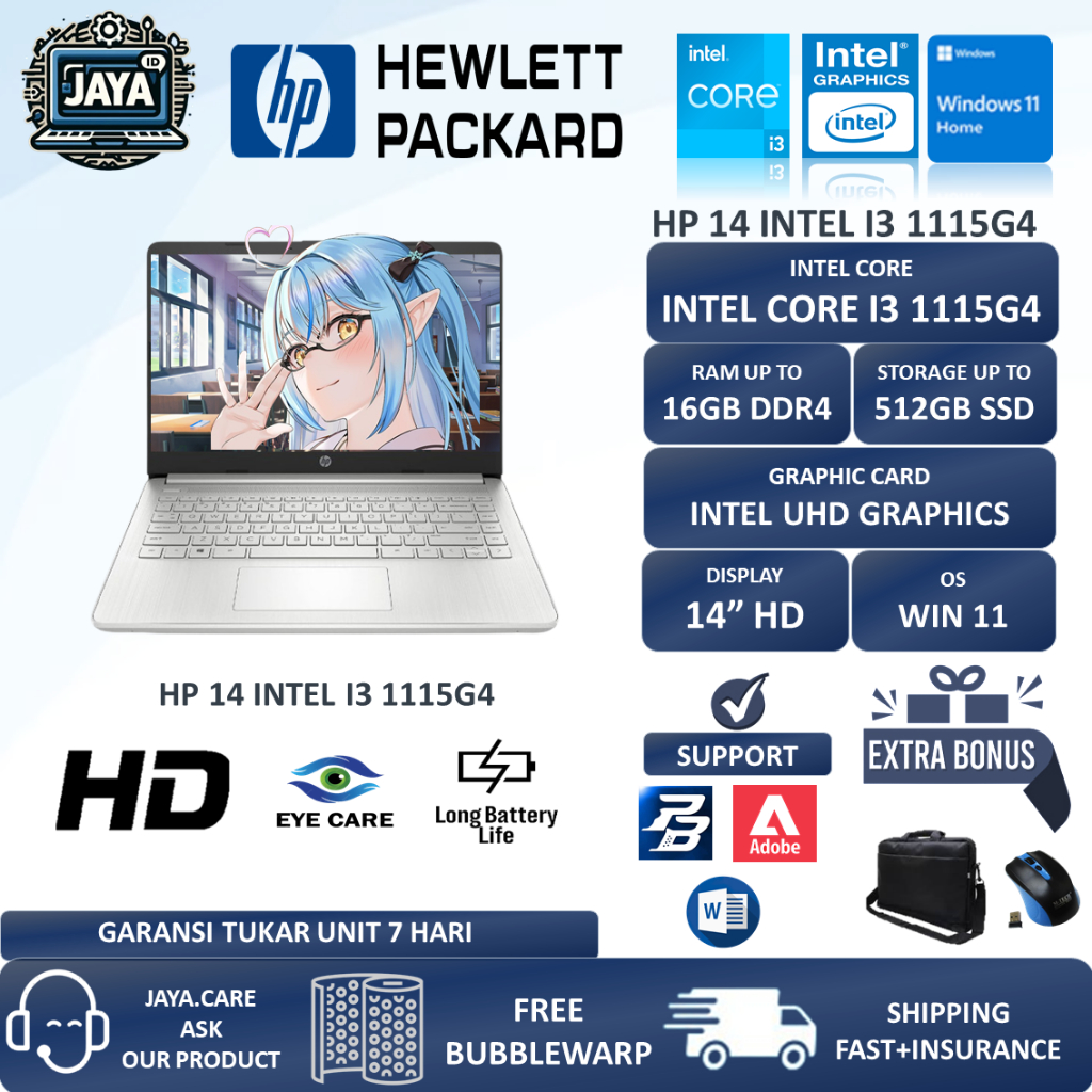 Jual LAPTOP SLIM HP 14S INTEL I3 1315U GEN13 RAM 24GB 1TB SSD FHD ...