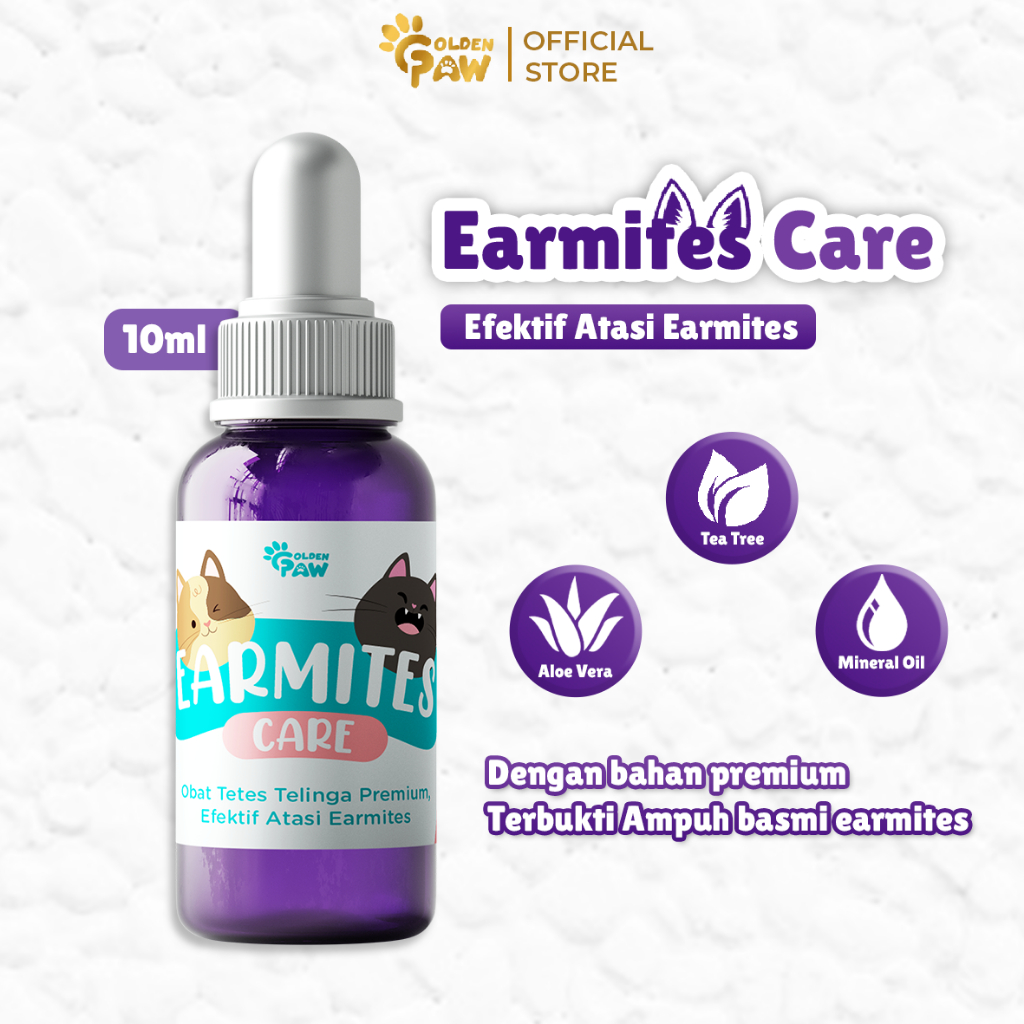 Jual Golden Paw - Earmites Care Obat Tetes Kutu Telinga Kucing Anti ...