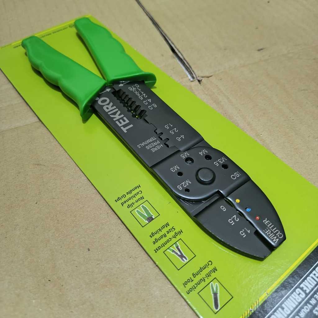 Jual TEKIRO FIVE WAY DELUXE CRIMPING TOOL 9 INCH / tang skun / deluxe crimping tekiro 9 ...