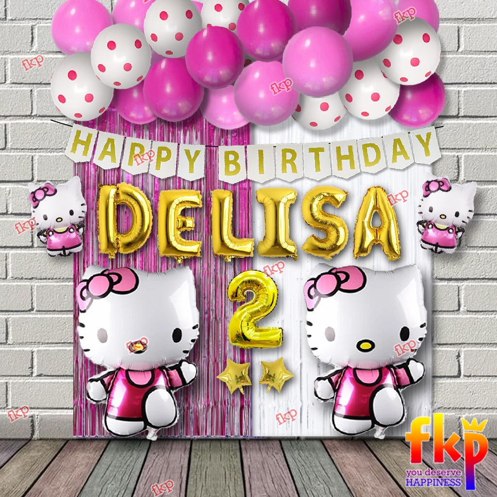 Jual Fun Kids Party Set Dekorasi Balon Sanrio / balon Kuromi / Balon ...