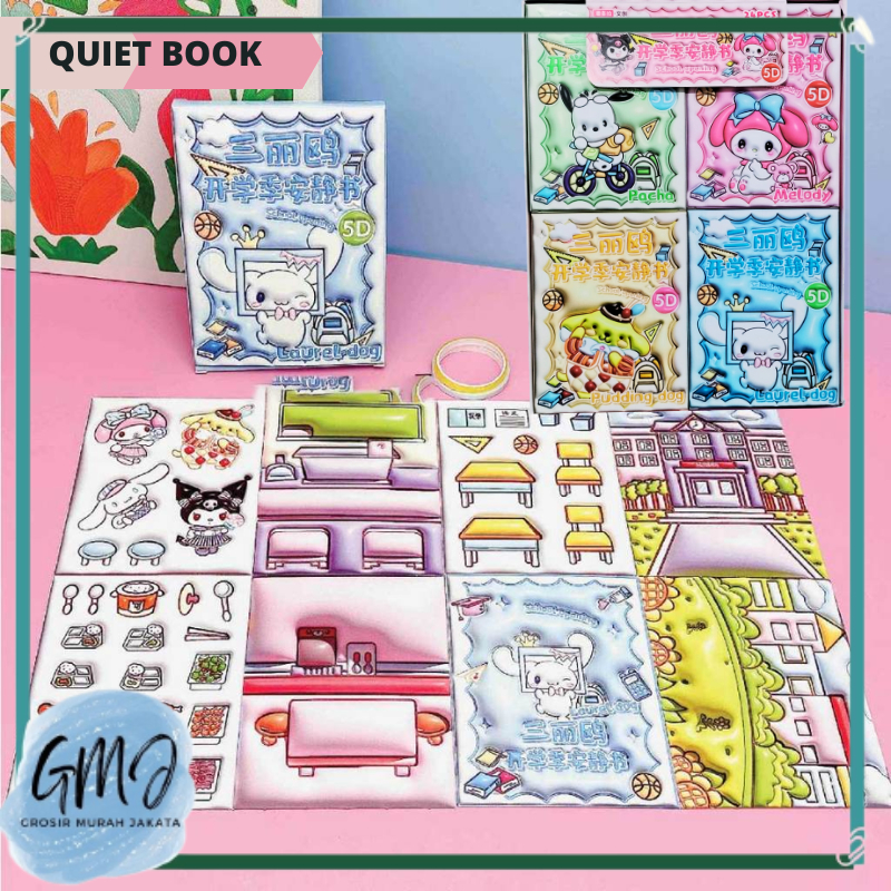 Jual Buku Stiker Sanrio Quiet Book DIY Mainan Sanrio Mainan Edukasi ...