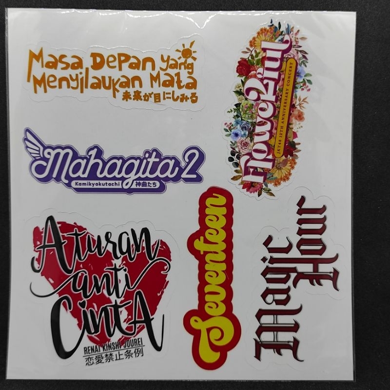 Jual [READY] Sticker JKT48 PACK Terbaru logo single theater event ...