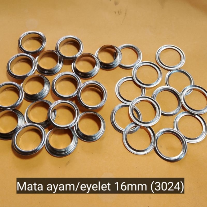 Jual Mata ayam/eyelet 16mm isi 150 pcs | Shopee Indonesia