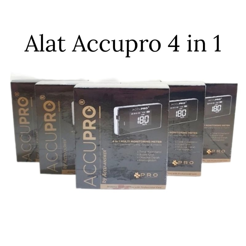 Jual Alat Accupro 4in 1/Accupro 4in1/Alat cet darah 4 fungsi | Shopee ...