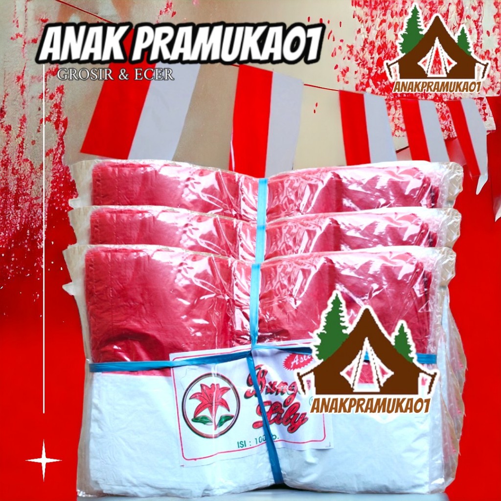 Jual 1 ikat Bendera plastik merah putih isi 10 bungkus | Shopee Indonesia