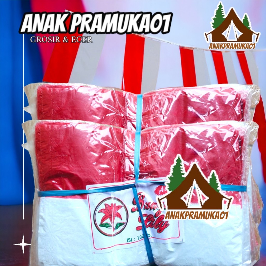 Jual 1 ikat bendera merah putih plastik isi 10 bungkus | Shopee Indonesia