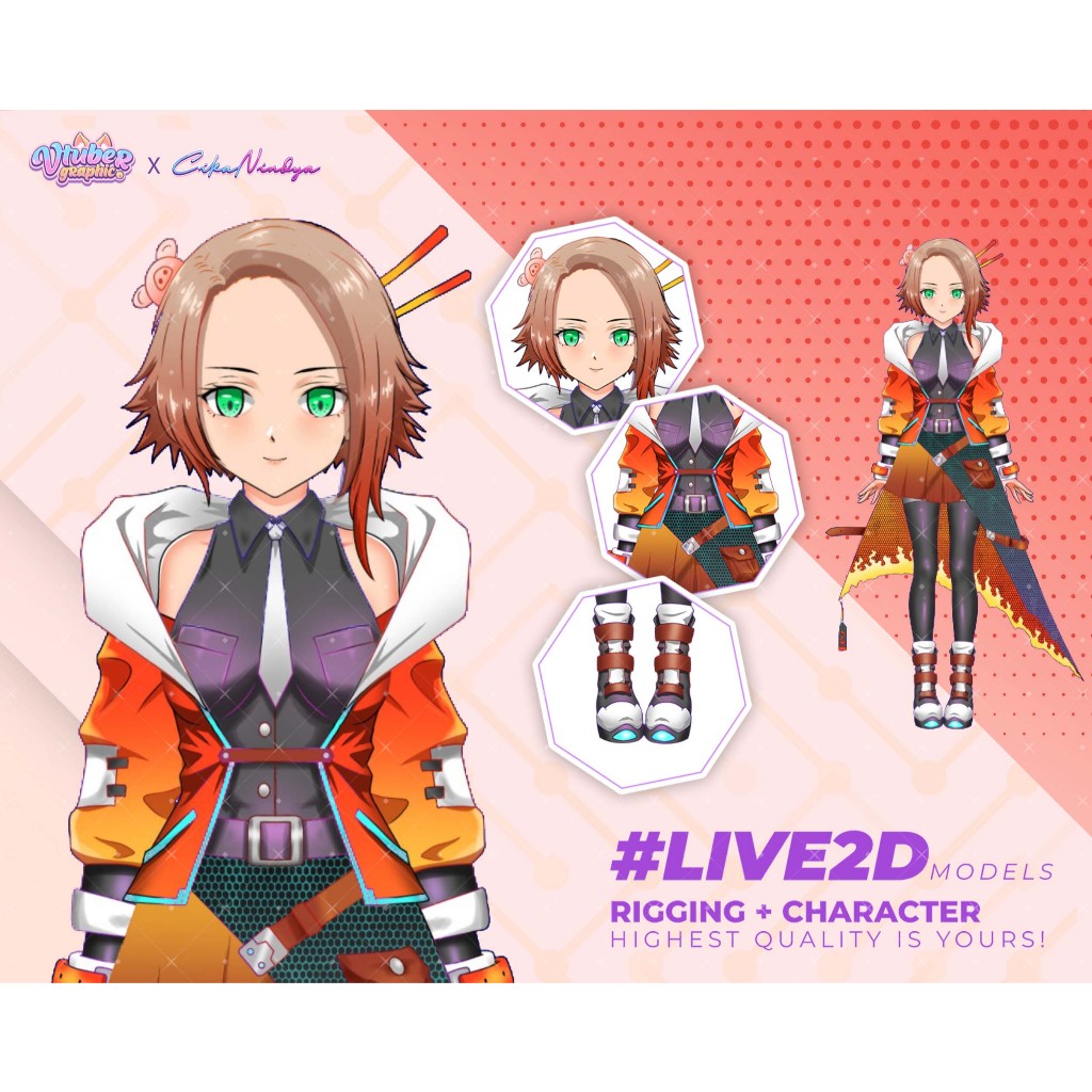 Jual Ciptakan Avatar VTuber yang Menarik dengan Live2D Model Terkini ...
