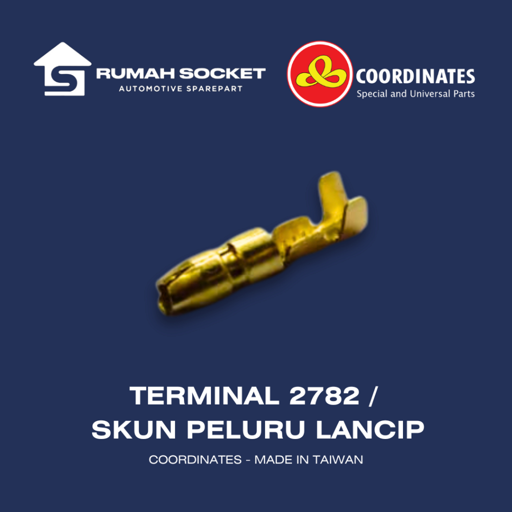 Jual TERMINAL BULAT COWO 4MM TIPE 2782 / SKUN BULAT MALE / TERMINAL ...