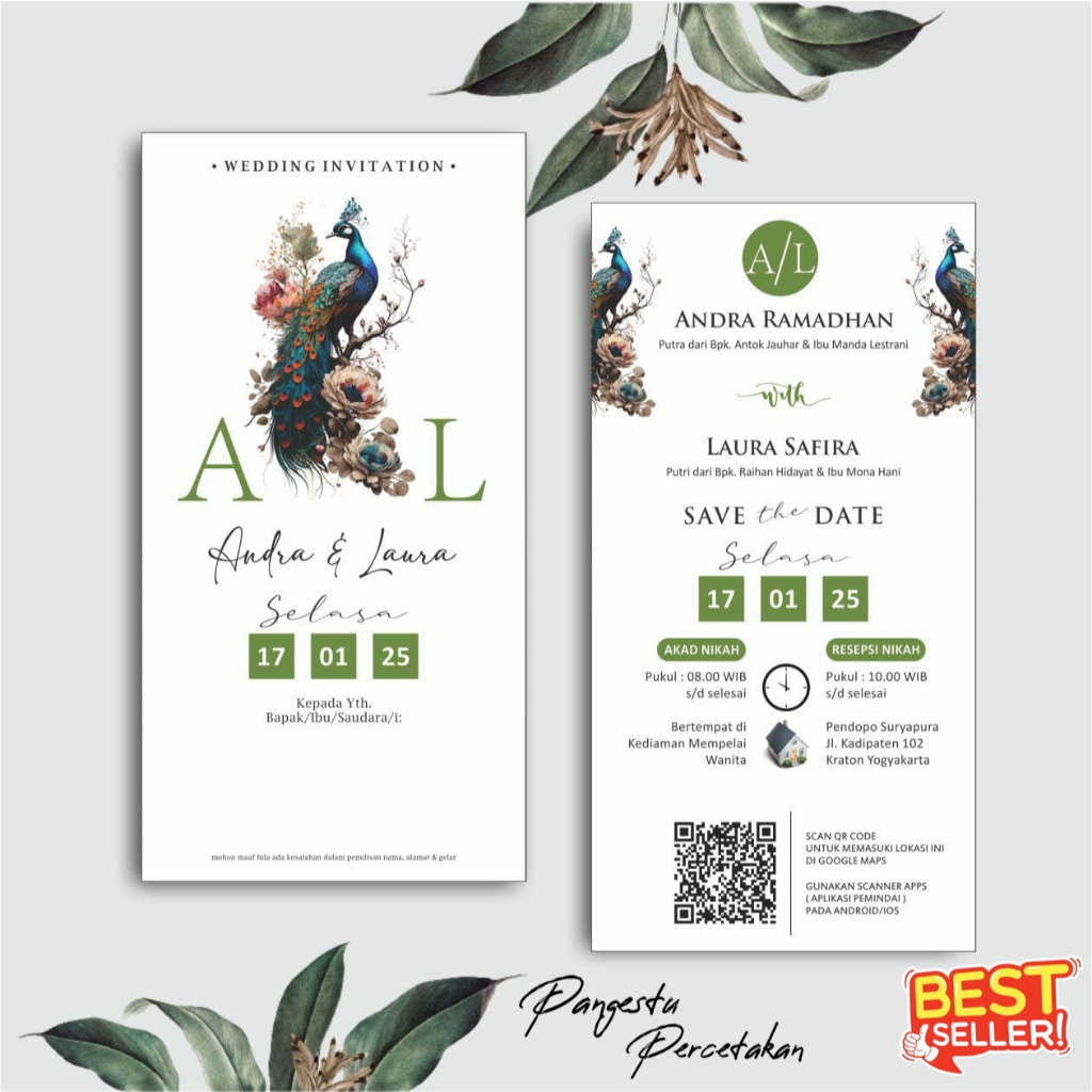 Jual ( New 20 Desain Undangan Pernikahan ) Cetak Undangan Pernikahan ...