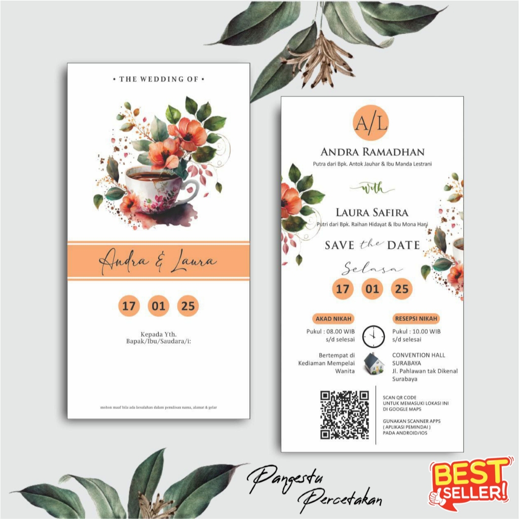 Jual ( New 20 Desain Undangan Pernikahan ) Cetak Undangan Pernikahan ...