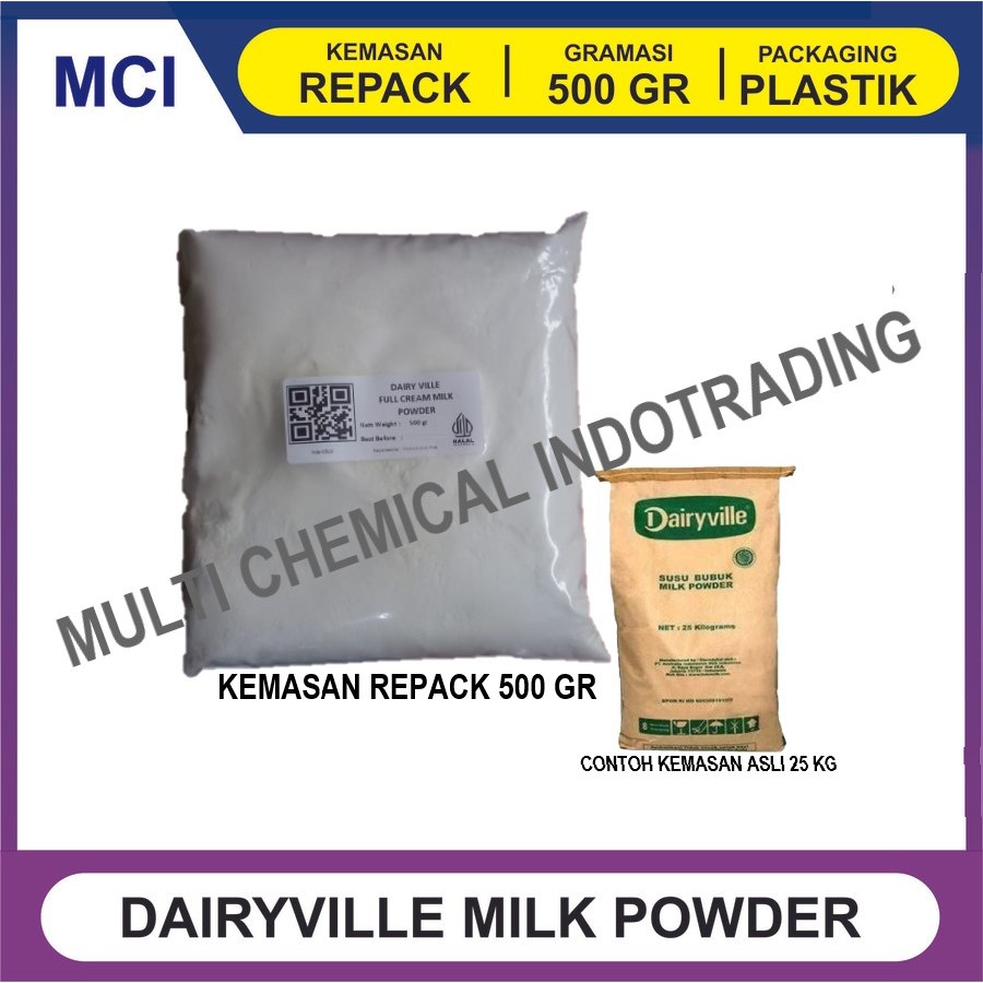 Jual SUSU BUBUK INDOMILK DAIRYVILLE / MILK POWDER REPACK 500 gr ...