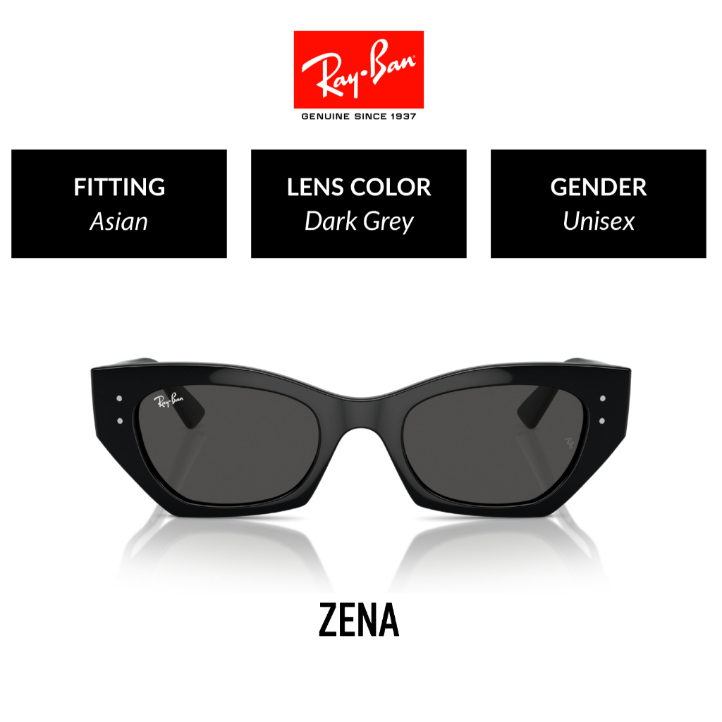 Jual RAY-BAN ZENA | RB4430F 667787 | Sunglasses | 52mm | Shopee Indonesia