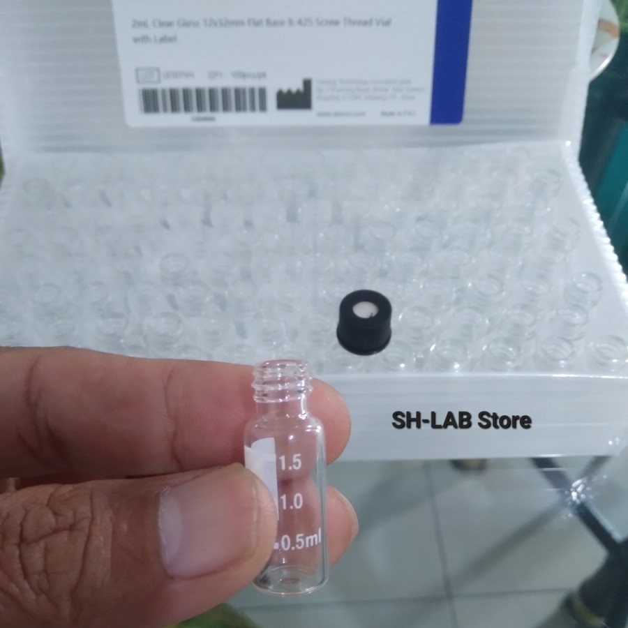 Jual Botol Sample Vial 2ml Clear Glass Botol 2ml Botol Kaca 2 ml 100 ...