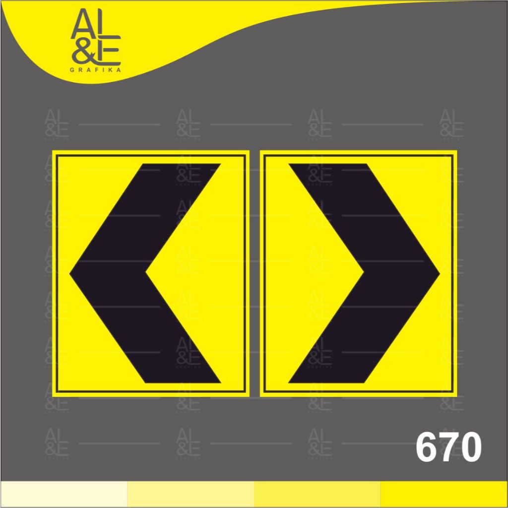Jual 670 - Stiker Rambu Lalu Lintas, Tanda Tikungan , Sticker Vinyl ...