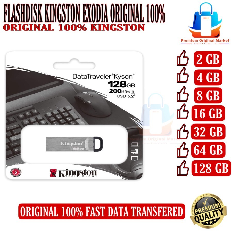 Jual Flashdisk Kingston Exodia USB 3.2 Flash Drive Original 100% ...