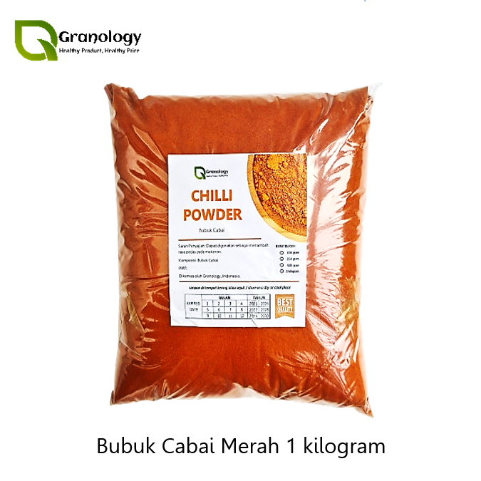 Jual Cabe Bubuk / Chilli Powder (1 kilogram) by Granology | Shopee ...