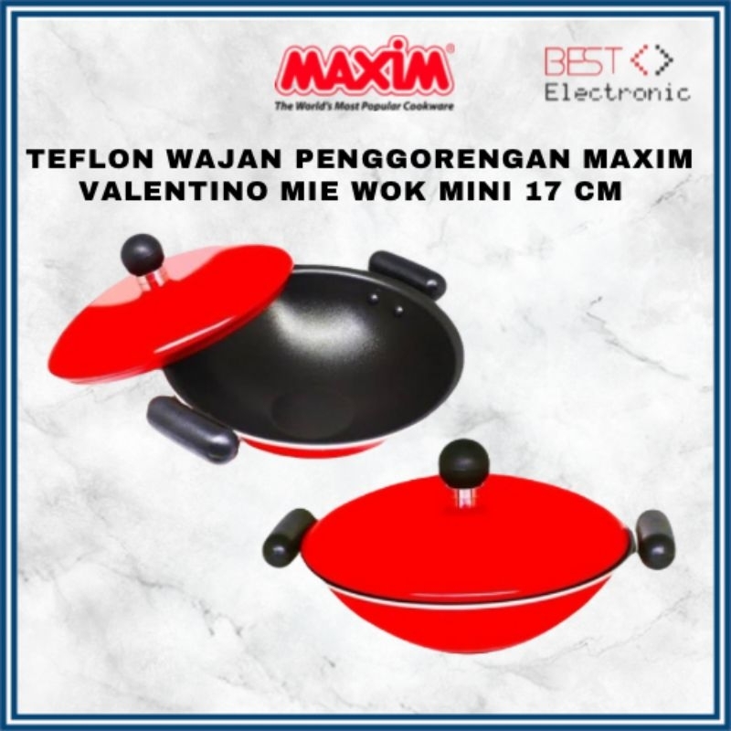 Jual Wajan Penggorengan Maxim Valentino Mie Wok 17cm Mini Wajan Kecil ...