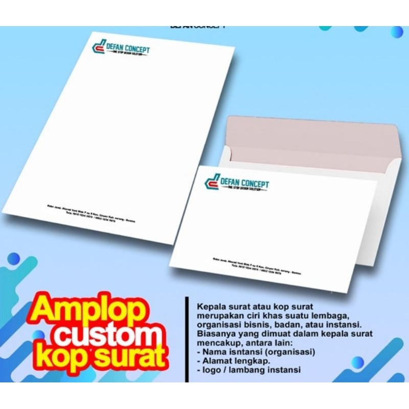 Jual CETAK AMPLOP KOP SURAT - PRINT AMPLOP KOP SURAT!!! | Shopee Indonesia