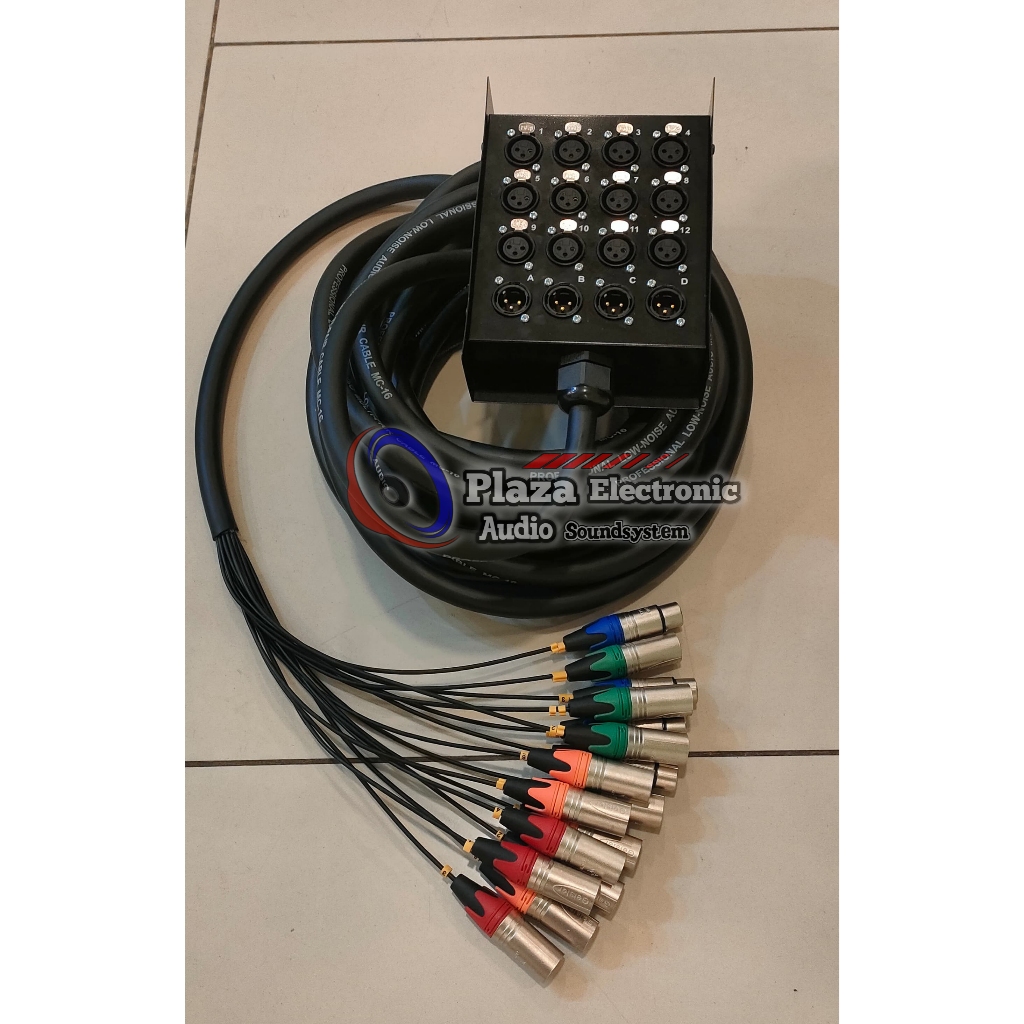 Jual Snake Kabel 16 Channel Komplit + Box STX 12 Input 4 Output 10 ...