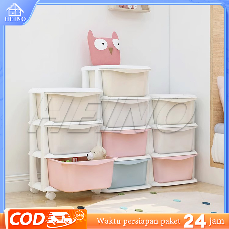 Jual HEINO Multifungsi Kabinet Laci Mainan Anak Rak Portabel Storage ...
