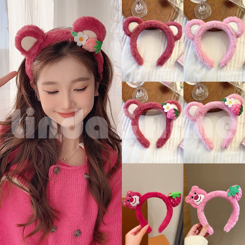 Jual L&A - Bando Wanita Karakter Kuping Bear Lotso Bandana Anak Dan ...
