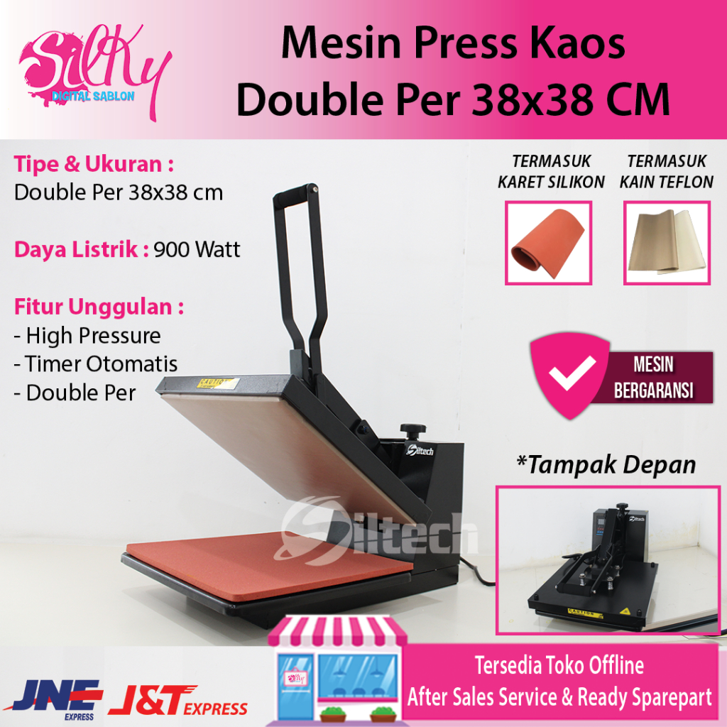 Jual Mesin Press Sablon Kaos Digital DTF / DTG / Sublimasi / Polyflex ...