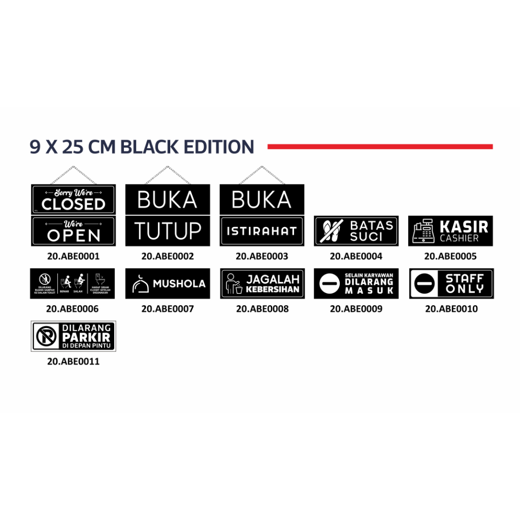 Jual BoyQo Acrylic Sign Edisi Hitam ukuran 25 X 9 | Akrilik Tulisan ...