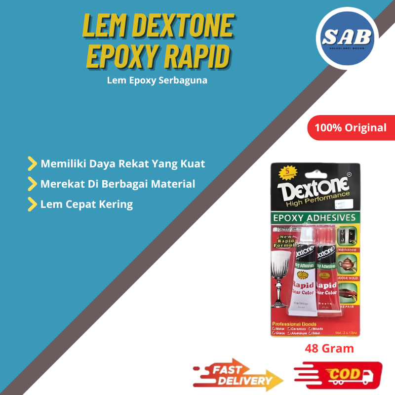 Jual Lem Dextone Epoxy Adhesives Rapid 5 menit Lem Clear Bening Formula ...
