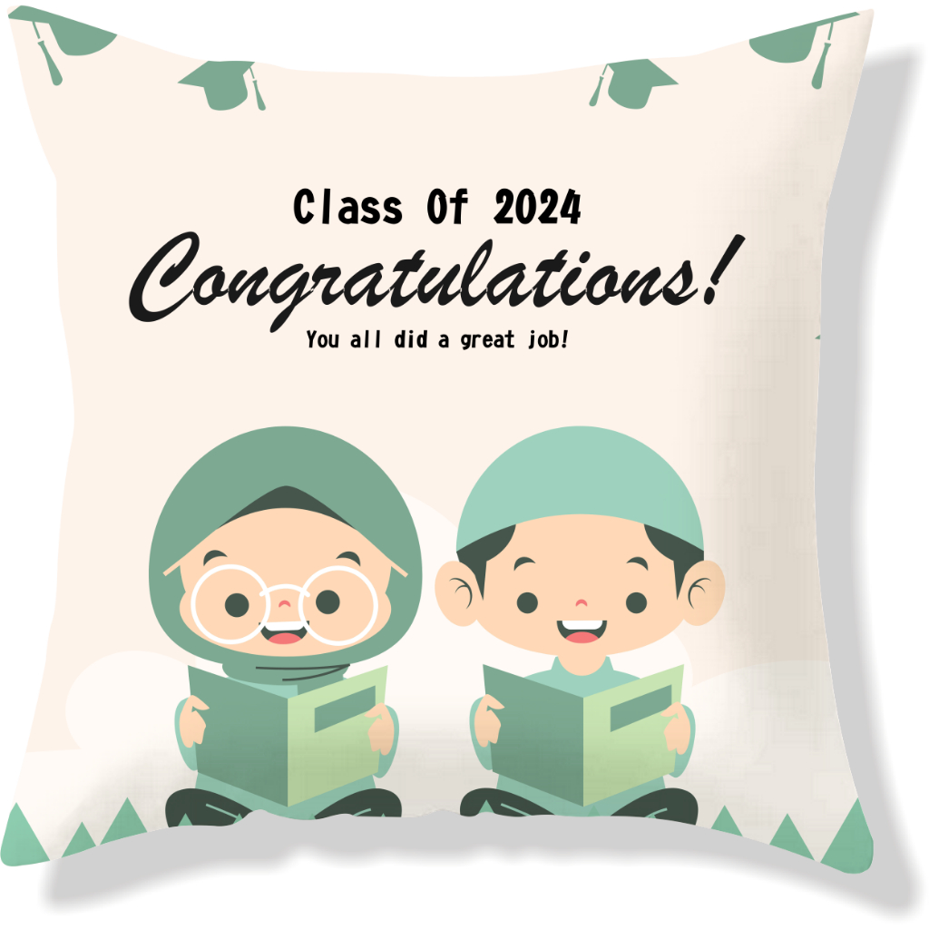 Jual Bantal Wisuda Sekolah TK SD SMP SMA 25x25cm - Bantal Custom - Kado ...