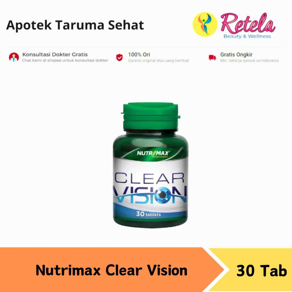 Jual Nutrimax Clear Vision 30 Tablet | Shopee Indonesia