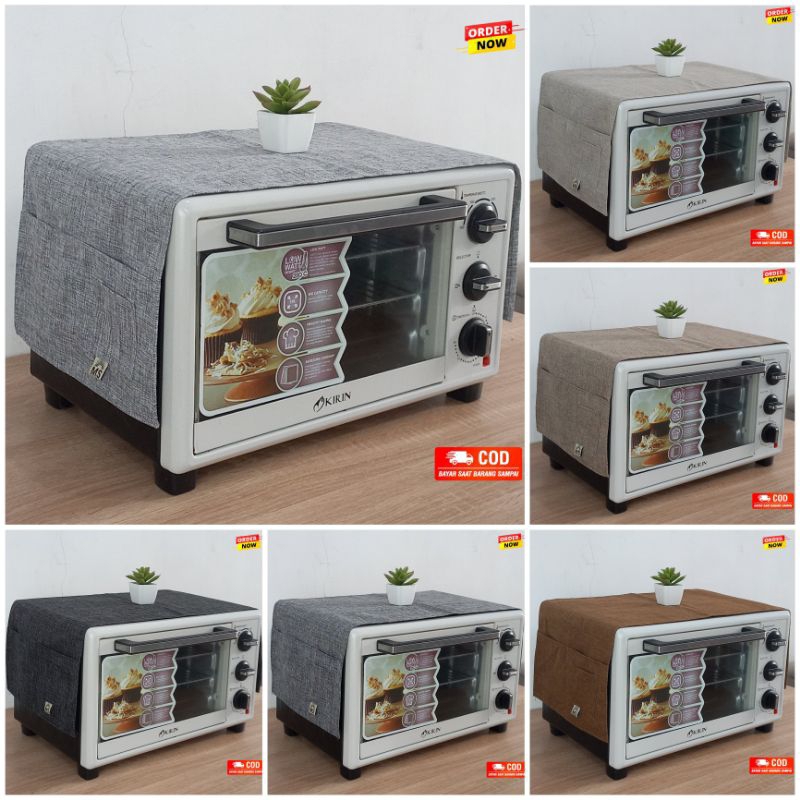 Jual COVER OVEN POLOS TAPLAK MICROWAVE BESAR KECIL KAIN FABRIC TEBAL ...