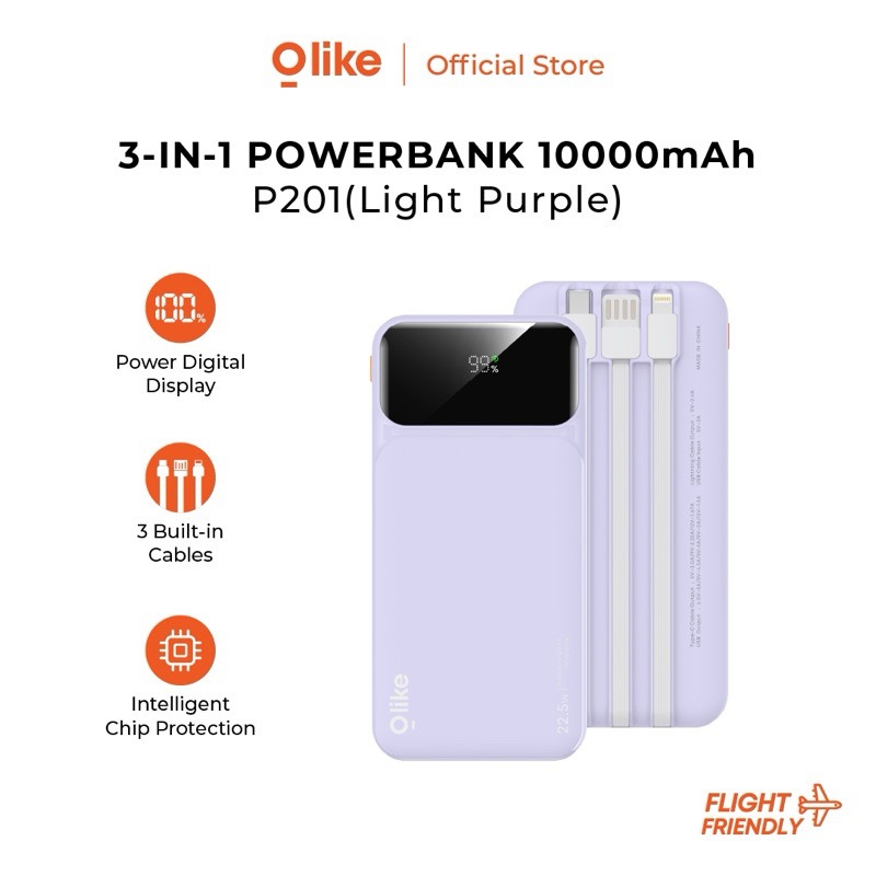Jual Olike 3-in-1 Power Bank P201 10000mAh 22.5W Ultra Fast Charging ...