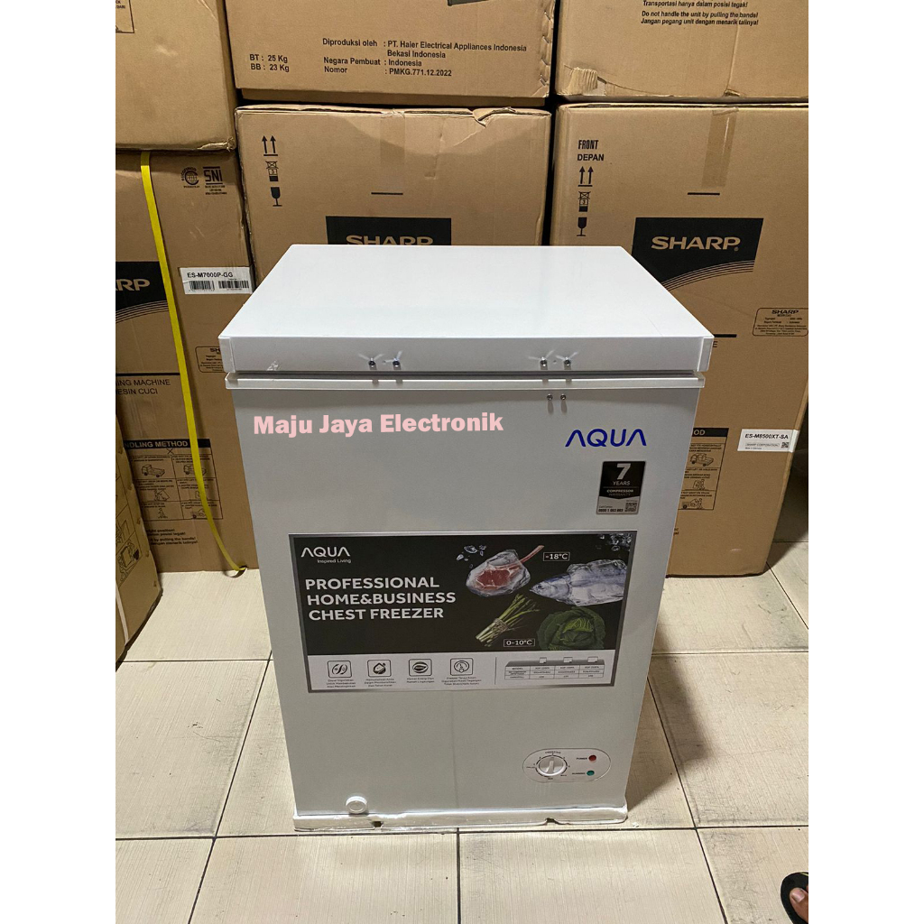 Jual Chest Freezer AQUA Sanyo AQF 120 MC Low Watt 100 Liter | Shopee ...