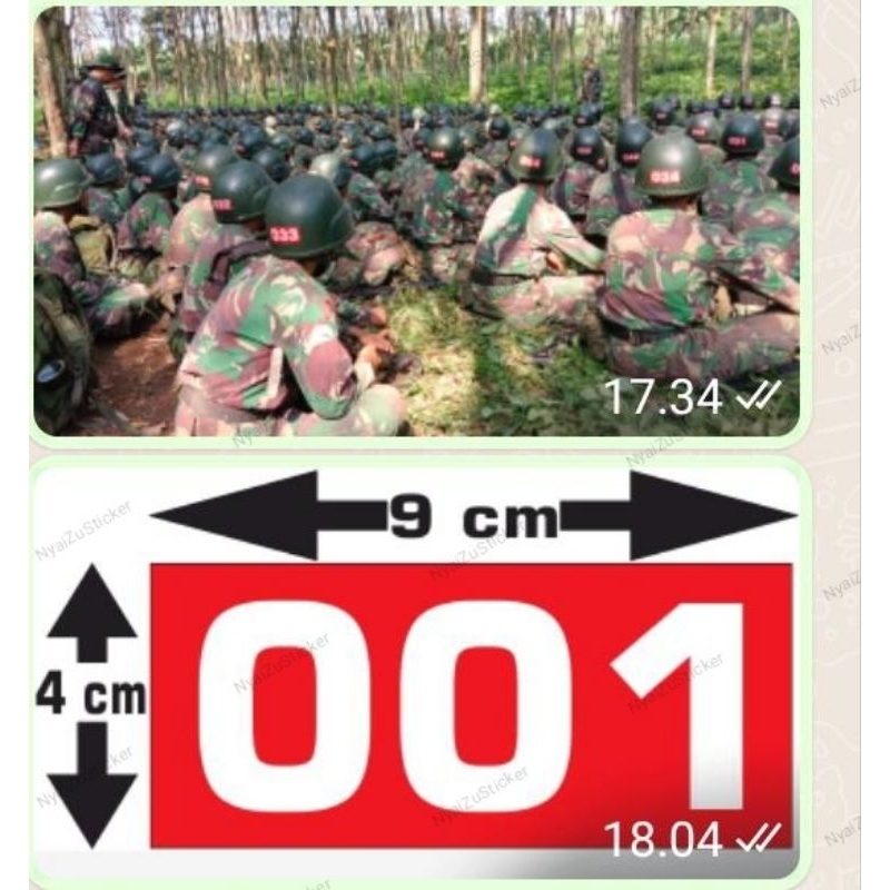 Jual Sticker Nomor Helm TNI, Polisi, dan Kesatuan lainnya | Shopee ...