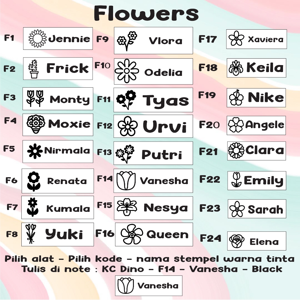 Jual WATERPROOF STAMP/STEMPEL TAHAN AIR/STEMPEL BAJU/CAP NAMA ANAK ...