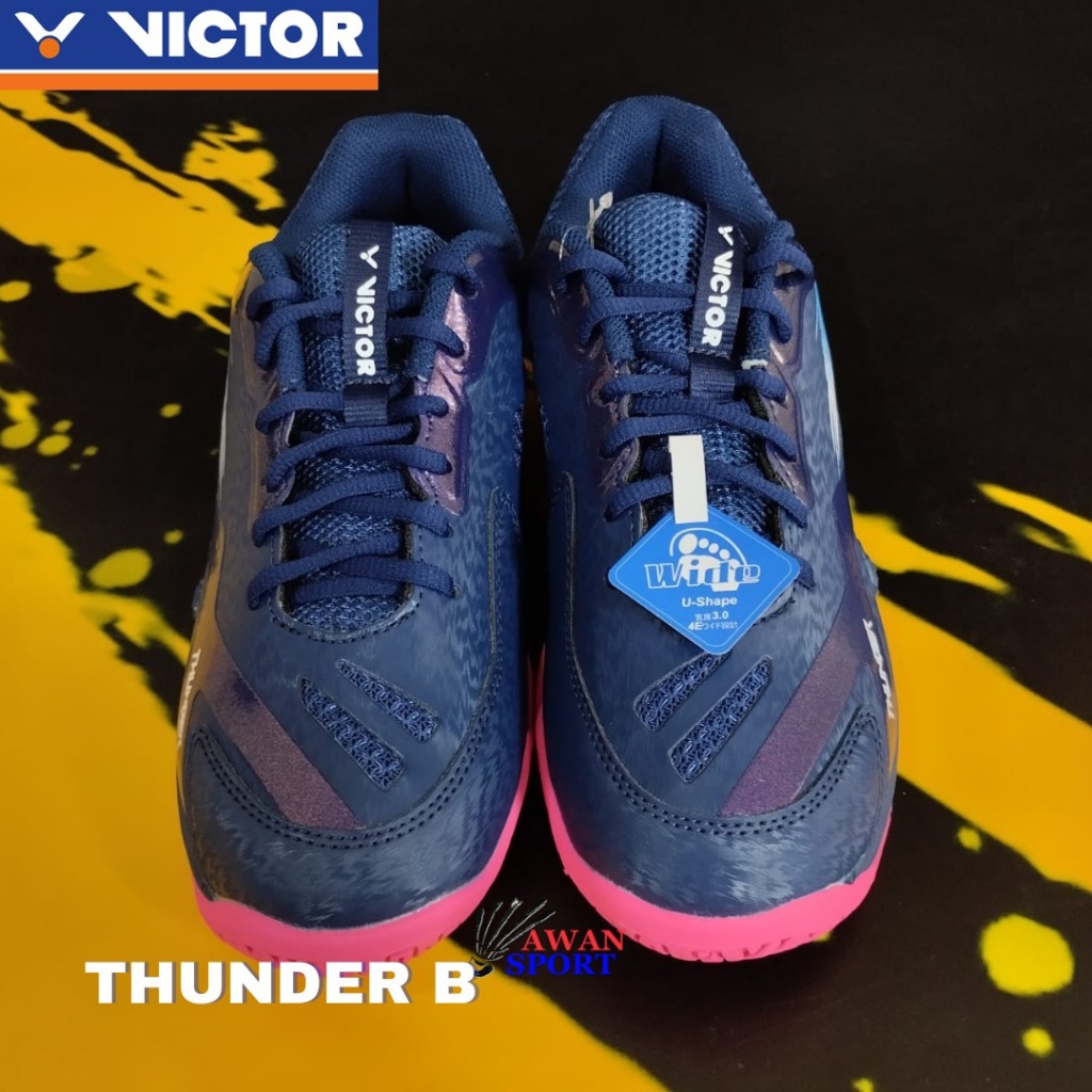 Jual New Sepatu Badminton Victor Thunder B (Navy) | Shopee Indonesia