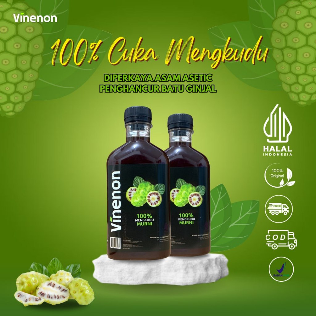 Jual VINENON 2 BOTOL CUKA MENGKUDU MURNI 100% Alami - Ampuh Atasi Batu ...