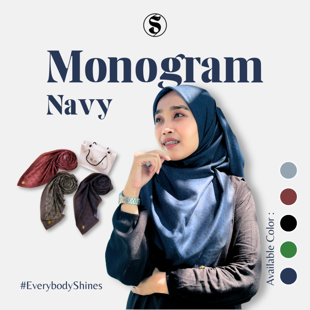 Jual Monogram Series Shasi Kerudung Hijab Segiempat Motif Voal Tryspan ...