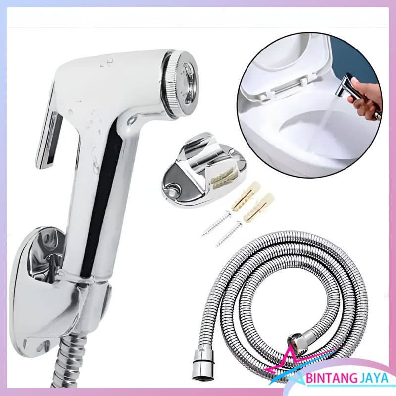 Jual MURAH!!! Jet Shower Bidet Chrome Shower Pipis Cebok Pencet Semprot ...
